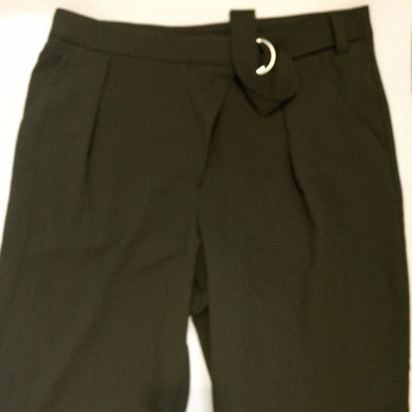 Divided | Pants & Jumpsuits | Hm Divided Pants Sz Green Career Belted ...